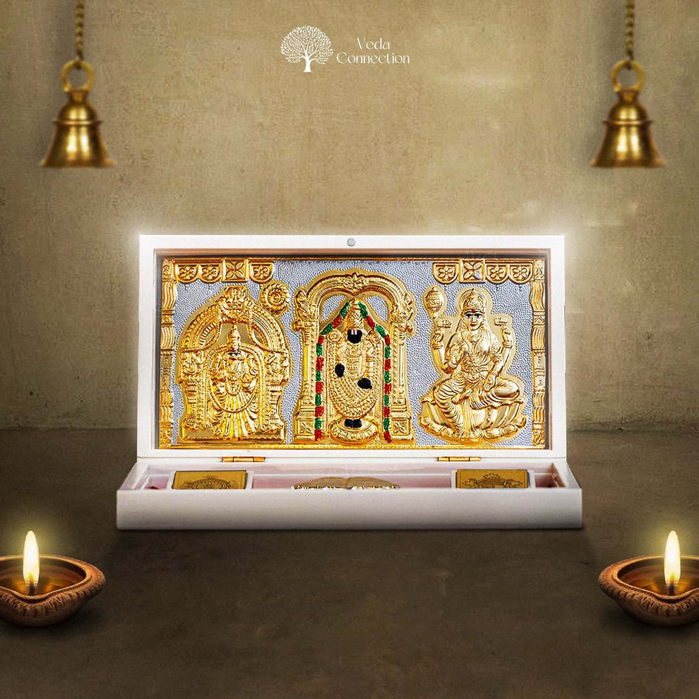 Balaji Pocket Temple Mandir 24 Karat Gold Plated – Veda Connection